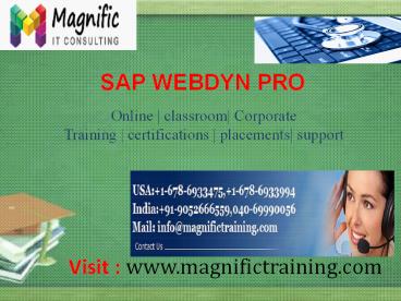 sap abap webdynpro online training in india presentation | free to download