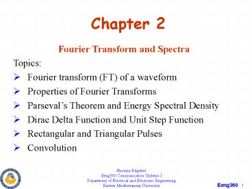 PPT – Fourier Transform and Spectra PowerPoint presentation | free to ...
