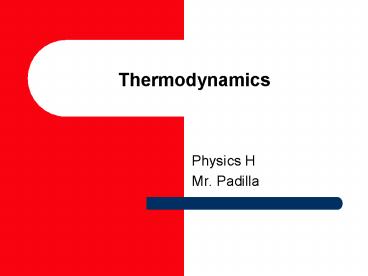 PPT – Thermodynamics PowerPoint presentation | free to view - id ...