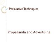PPT – PERSUASIVE TECHNIQUES PowerPoint presentation | free to view - id ...
