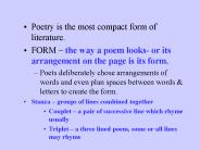 PPT – POETRY NOTES PowerPoint presentation | free to view - id: 12511-ZTRiM