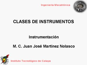 PPT – CLASES DE INSTRUMENTOS PowerPoint presentation | free to view ...