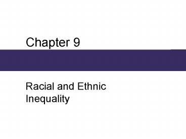 Racial and Ethnic Inequality presentation | free to download