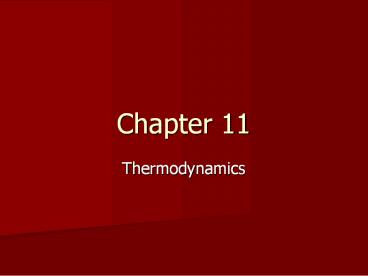 Thermodynamics presentation | free to download