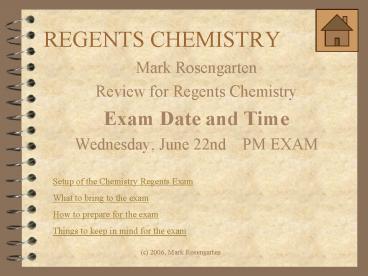 PPT – REGENTS CHEMISTRY PowerPoint presentation | free to download - id ...
