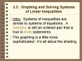 PPT – 3'3: Graphing and Solving Systems of Linear Inequalities ...