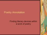 PPT – POETRY NOTES PowerPoint presentation | free to view - id: 12511-ZTRiM
