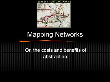 PPT – Mapping Networks PowerPoint presentation | free to download - id ...
