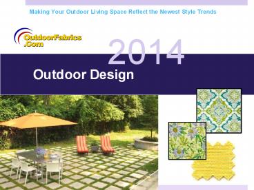 2014 Outdoor Designs presentation | free to download