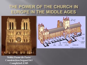 PPT – The Power of the Church in Europe in the Middle Ages PowerPoint ...