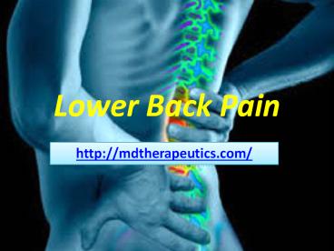Lower Back Pain presentation | free to download