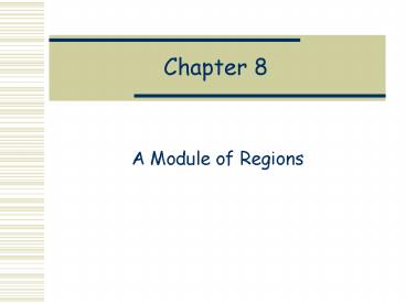 PPT – A Module of Regions PowerPoint presentation | free to download ...