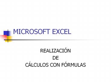 MICROSOFT EXCEL presentation | free to download