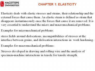 PPT – CHAPTER 1: ELASTICITY PowerPoint presentation | free to view - id ...