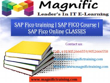 PPT – SAP Fico training | SAP FICO Course | SAP Fico Online CLASSES ...