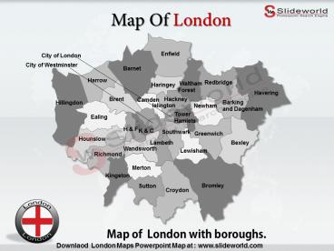 PPT – London PowerPoint Map - Slide World PowerPoint presentation ...
