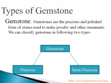 Types of Gemstone presentation | free to download