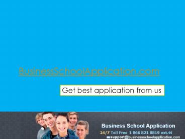 Business School Application presentation | free to download