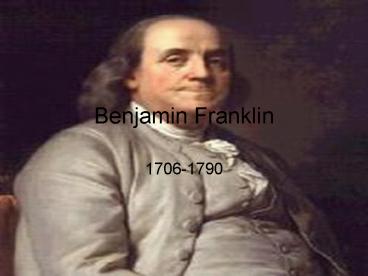 Benjamin Franklin presentation | free to download
