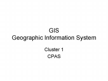 PPT – GIS Geographic Information System PowerPoint presentation | free ...