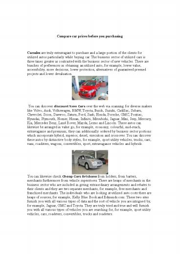 Ultimate & Successful car sales presentation | free to download