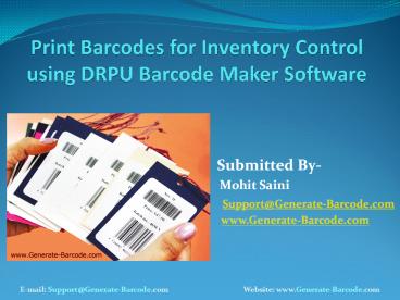 PPT – Print Barcodes for Inventory Control using Barcode Maker ...
