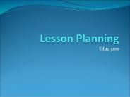 PPT – Principles of Lesson Planning PowerPoint presentation | free to ...