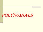 PPT – Polynomials PowerPoint presentation | free to download - id ...