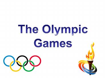 The Olympic Games presentation | free to download