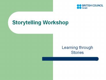 Storytelling Workshop presentation | free to download