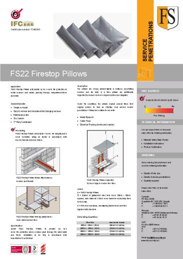 PPT – Firestop Pillows - Intumescent Firestop Pillows | Fire Stop ...