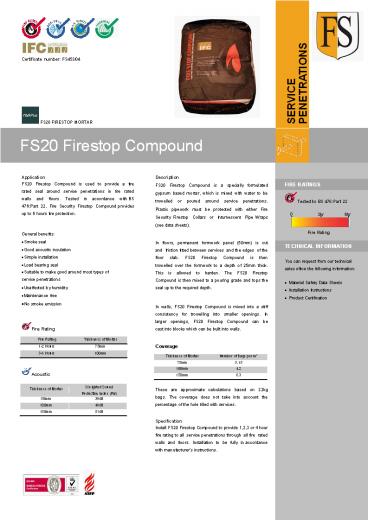 Firestop Compound - Fire Stopping | Fireproofing | Fire Stop | Fire ...