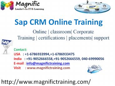 sap crm training online presentation | free to download
