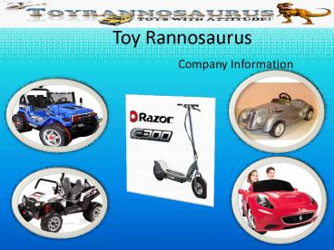 PPT – Toy Rannosaurus Offers A Highly Personalized Product Range For ...