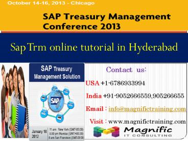 PPT – Sap trm online tutorial in hyderabad PowerPoint presentation ...
