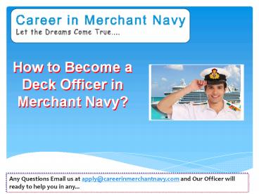 career in merchant navy presentation | free to download