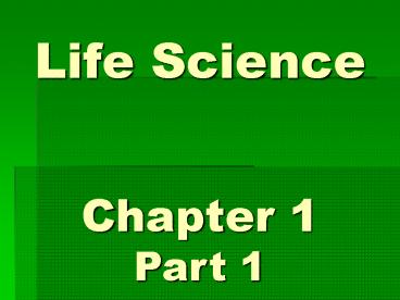PPT – Life Science PowerPoint presentation | free to download - id ...