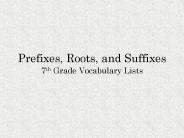 PPT – Prefixes and Suffixes PowerPoint presentation | free to view - id ...