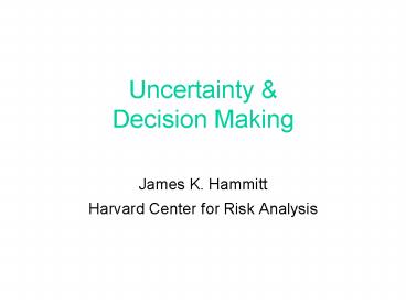 PPT – Uncertainty PowerPoint presentation | free to download - id ...