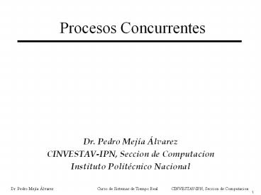 PPT – Procesos Concurrentes PowerPoint presentation | free to download ...