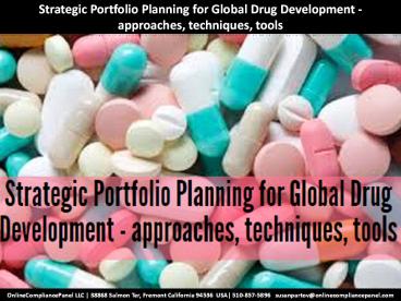 Strategic Portfolio Planning for Global Drug Development - approaches ...