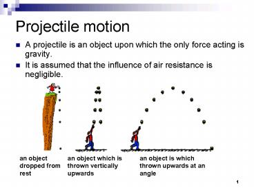 Projectile motion presentation | free to view