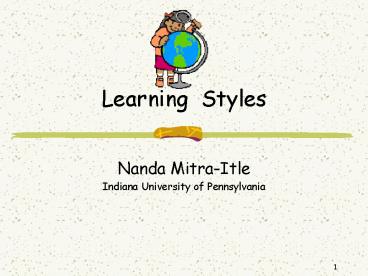 Learning Styles presentation | free to view