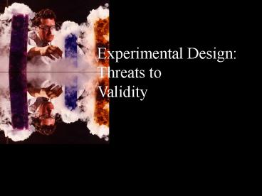 PPT – Experimental Design: PowerPoint presentation | free to download ...