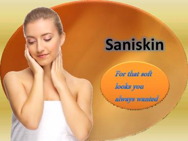Sani Skin - Skin Tag Removal presentation | free to download