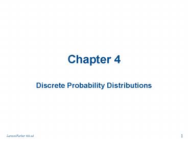 PPT – Discrete Probability Distributions PowerPoint presentation | free ...
