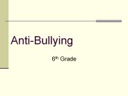 PPT – Anti-Bullying PowerPoint presentation | free to download - id ...