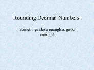 PPT – Rounding Numbers PowerPoint presentation | free to download - id ...
