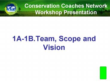1A-1B.Team, Scope and Vision presentation | free to download