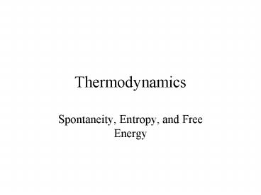 PPT – Thermodynamics PowerPoint presentation | free to download - id ...